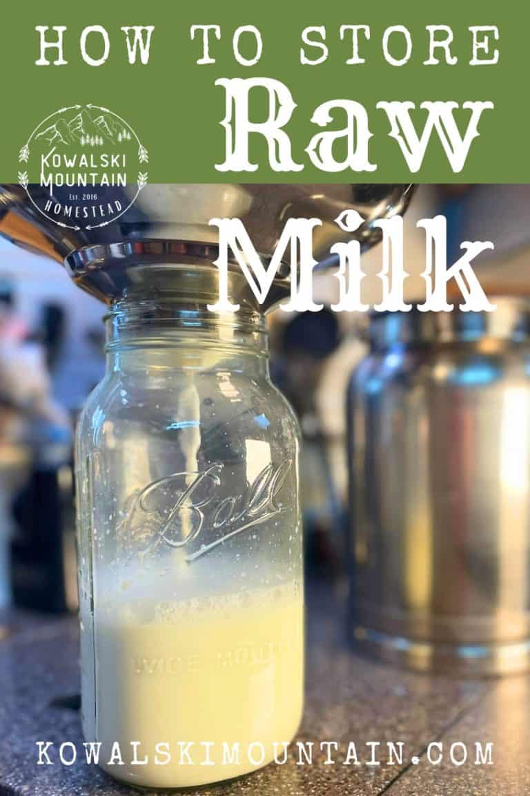 Barn to Kitchen: How to Store Raw Milk » Kowalski Mountain