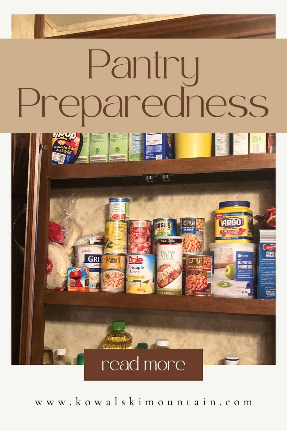 Pantry Preparedness: A Sustainable Approach To Food Security » Kowalski ...